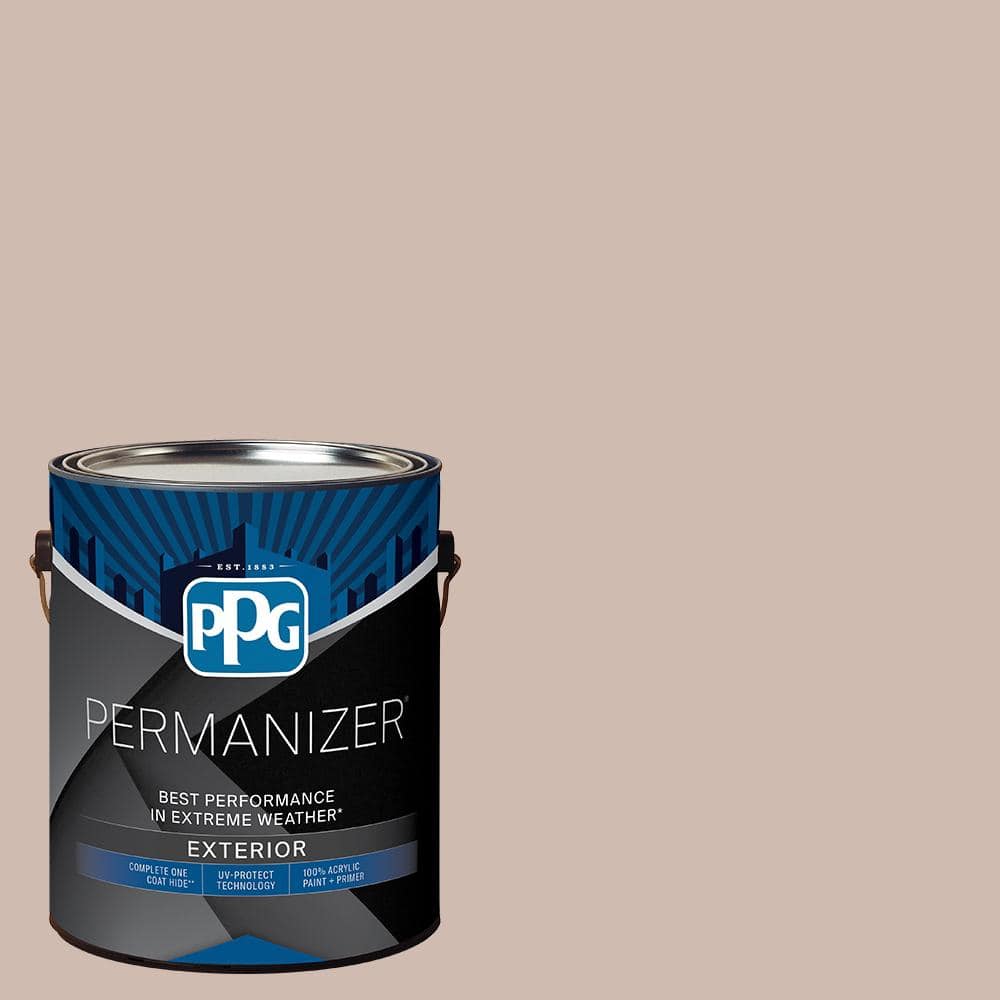 PERMANIZER 1 gal. PPG1073-4 Pueblo Flat Exterior Paint PPG1073-4PZ-01F ...
