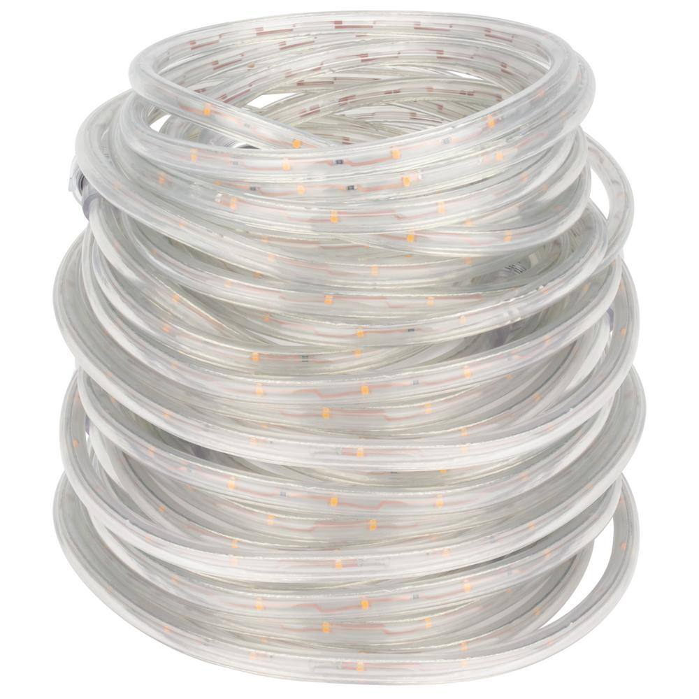 Buy Outdoor/Indoor 100 ft. L 120V Plug-In Warm White LED Rope Light ...