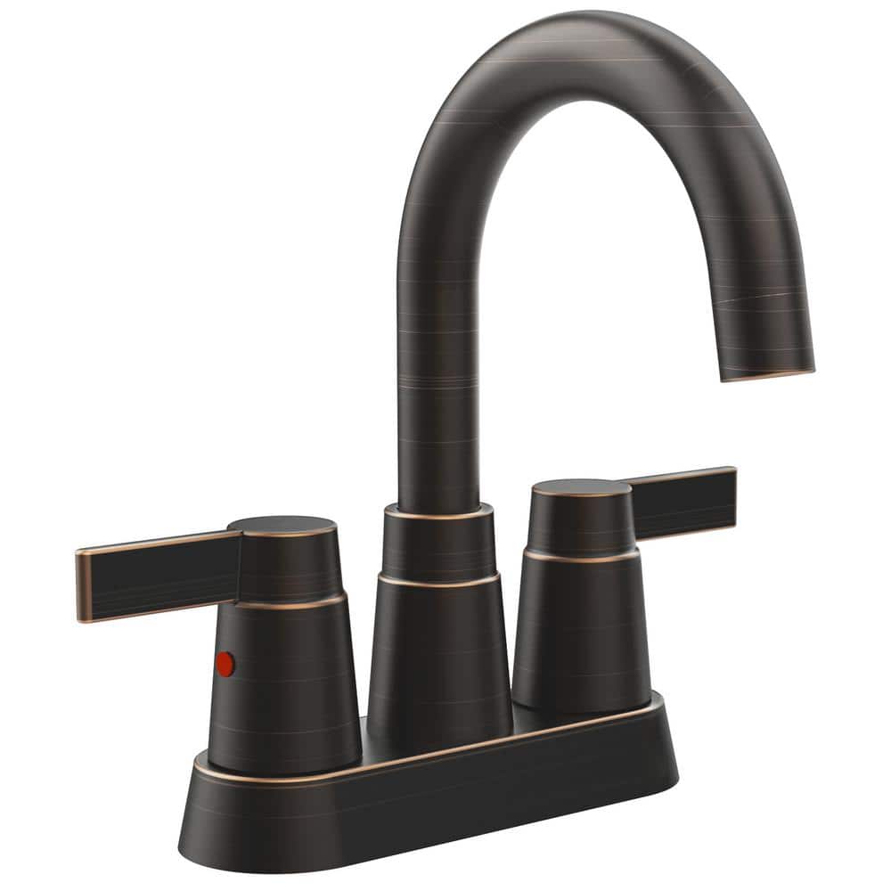 waterpar 4 in. Centerset 2-Handle Bathroom Faucet with 360° Swivel ...