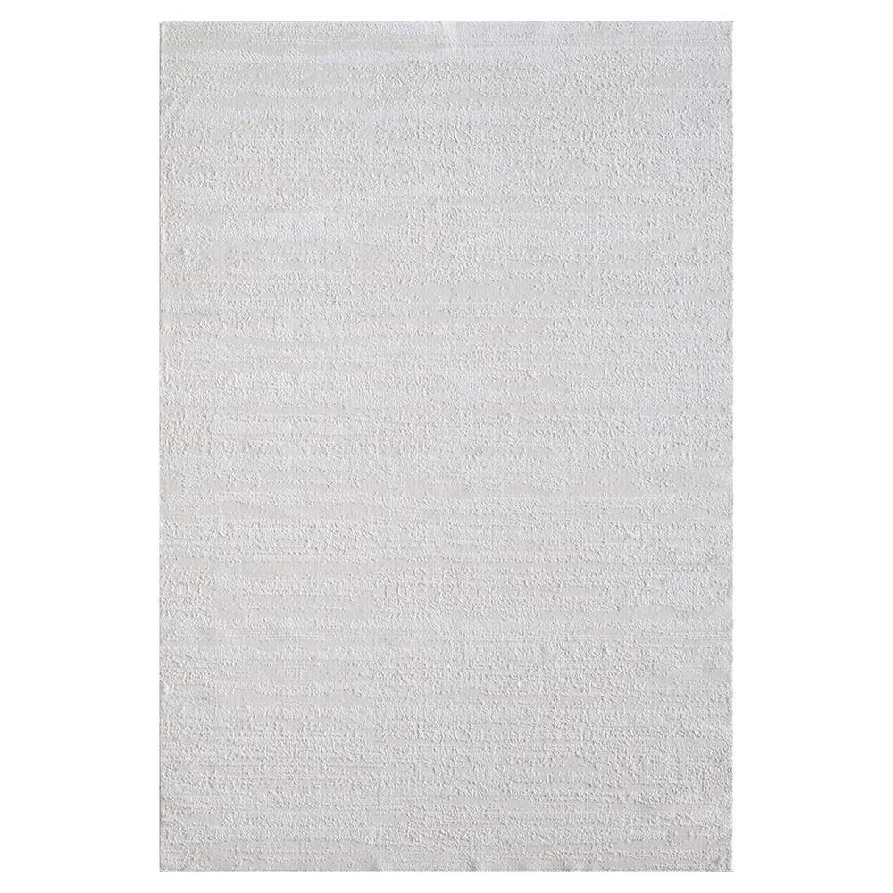 Huluwat White 8 ft. x 11 ft. Polyester Rectangle Area Rug DJYC-G ...