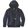 Carhartt Men's Large Navy Cotton Full Swing Armstrong Active Jacket 103371-412 - The Home Depot