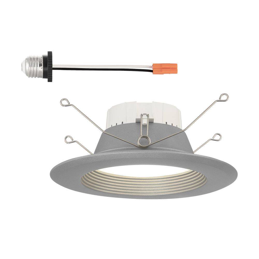 EnviroLite 5 in./6 in. Selectable CCT Integrated LED Brushed Nickel ...
