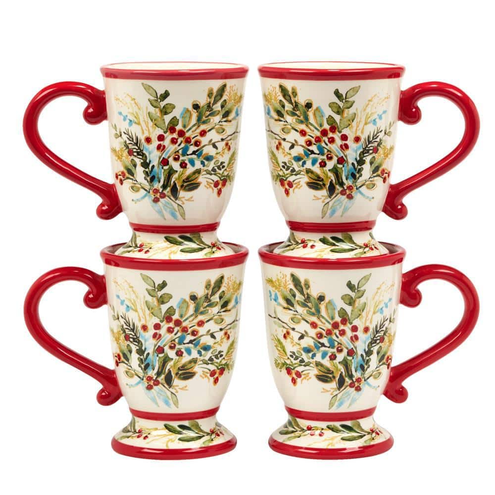 Certified International 18 oz. Multi-Colored Ceramic Christmas ...
