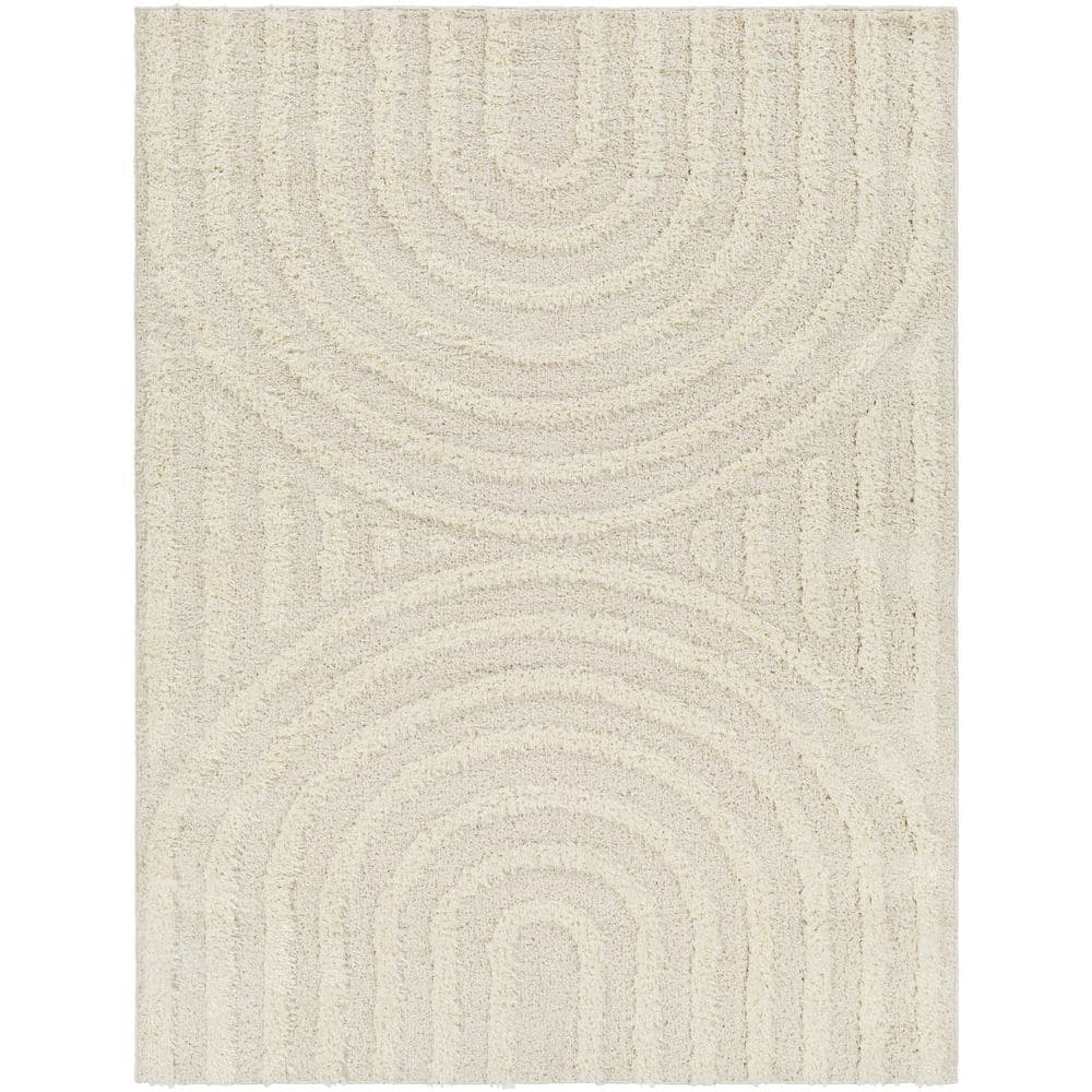 Livabliss Sigrun Tan Modern 7 ft. x 9 ft. Indoor Area Rug S00161067628 ...