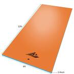 15 ft. x 6 ft. Orange Outdoor Water Activities Floating Water Mat ...