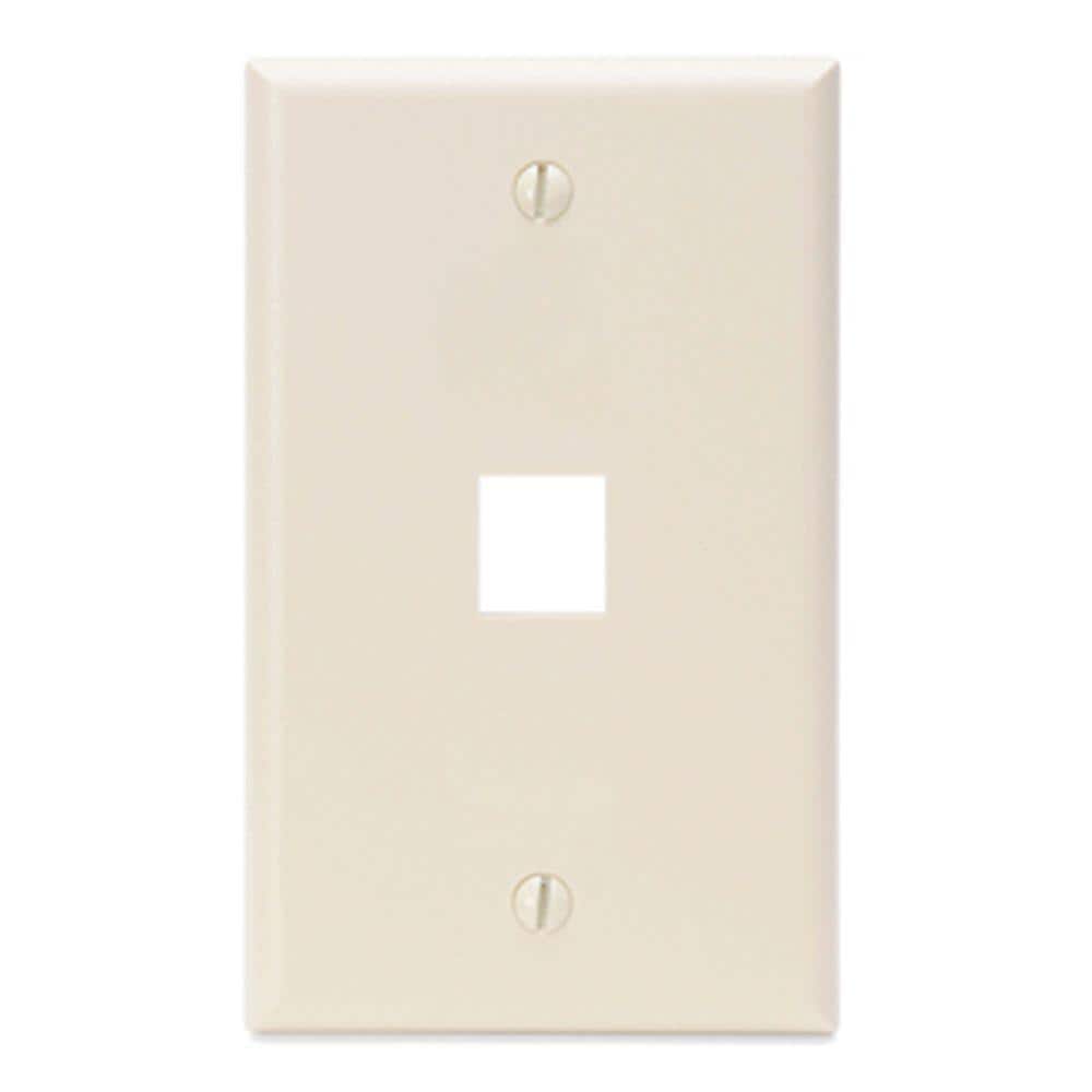 Leviton Beige 1-Gang Audio/Video Wall Plate (1-Pack) R01-41091-1T1 ...