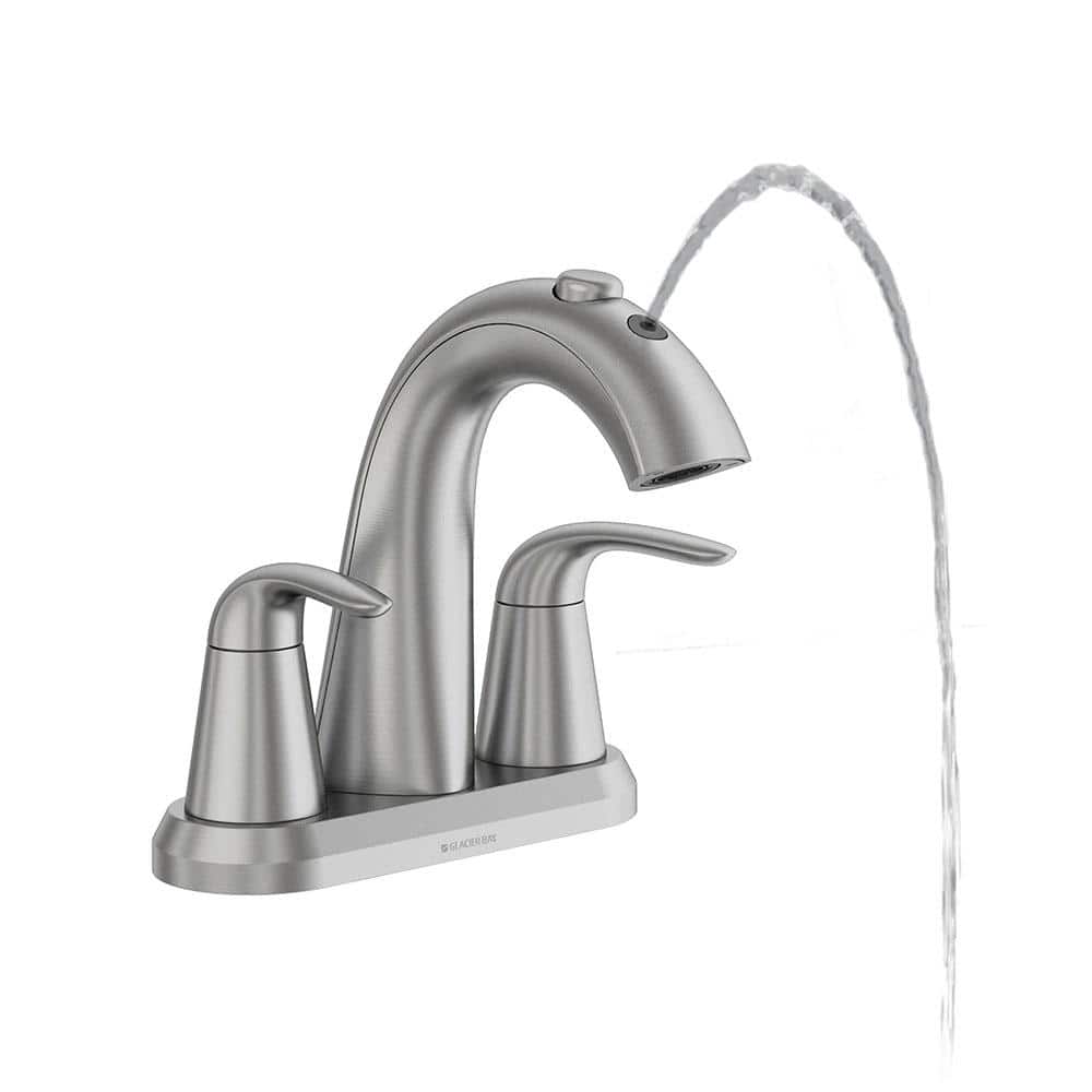 Glacier Bay Nadina 4 in. Centerset Double Handle Bathroom Fountain ...
