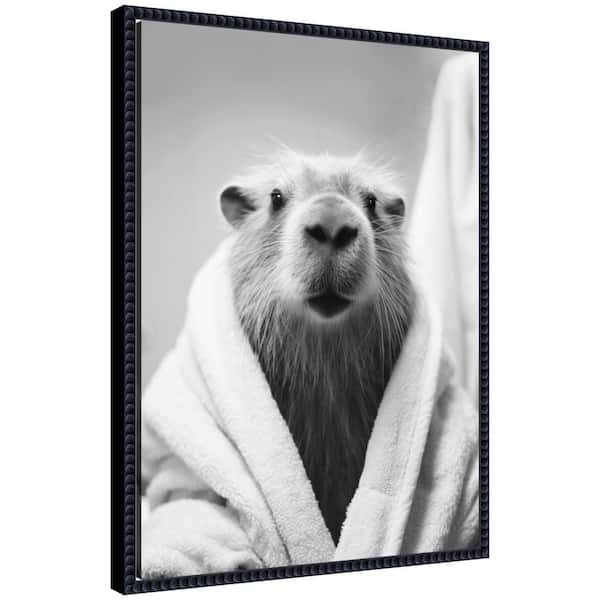 Kate and Laurel Sylvie "Capybara Bathroom Art Towel Robe" by The ...