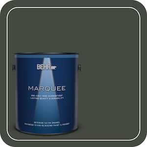 BEHR MARQUEE 1 qt. #BXC-12 Deep Forest Matte Interior Paint & Primer ...
