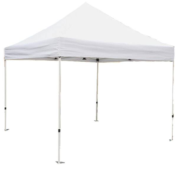 King Canopy Athena 10 ft. x 10 ft. White Cover White Frame Instant Pop ...