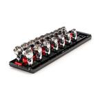 TEKTON 3/8 in. Drive Universal Joint Socket Set with Rails (3/8 in.-3/4 ...