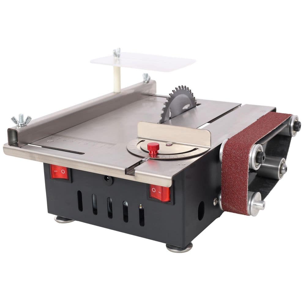 maocao hoom Mini Table Saw, Belt Sander, Stainless Steel Top, 4-Pieces ...