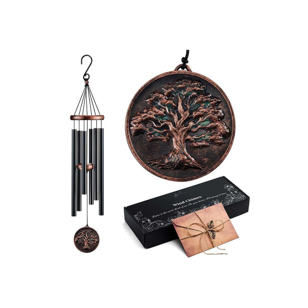 Justincity 32 Inch Aluminum Memorial Wind Chimes Deep Tone Outdoor ...