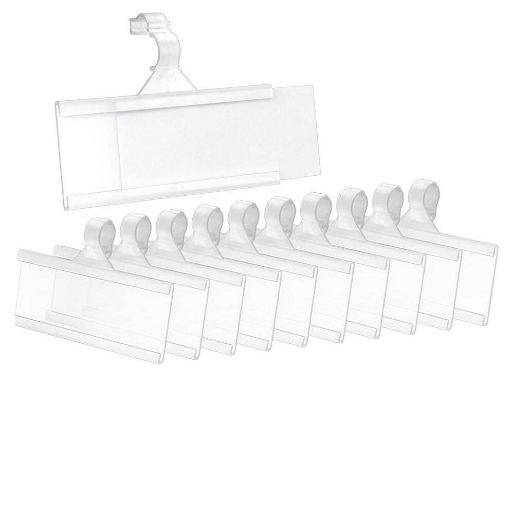 Reusable Plastic Wire Shelf Label Holder Tags for Price UPC Display ...