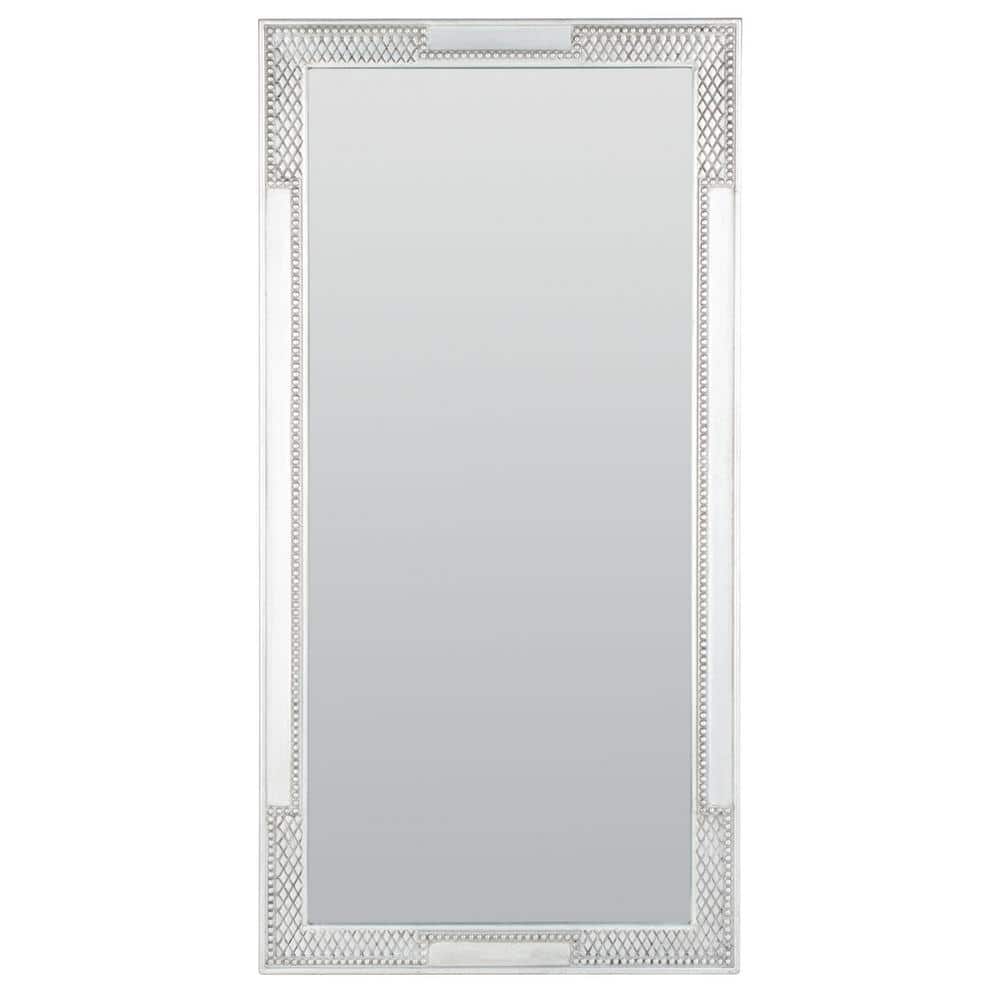 SAFAVIEH Lerson 30 in. W x 60 in. H Wood Rectangle Modern Silver Wall ...