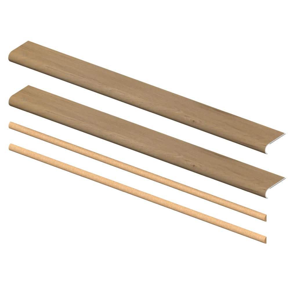 VERSATRIM Joplin Pecan 8mm x 46in x 5in Exact Match Round Nose Open ...