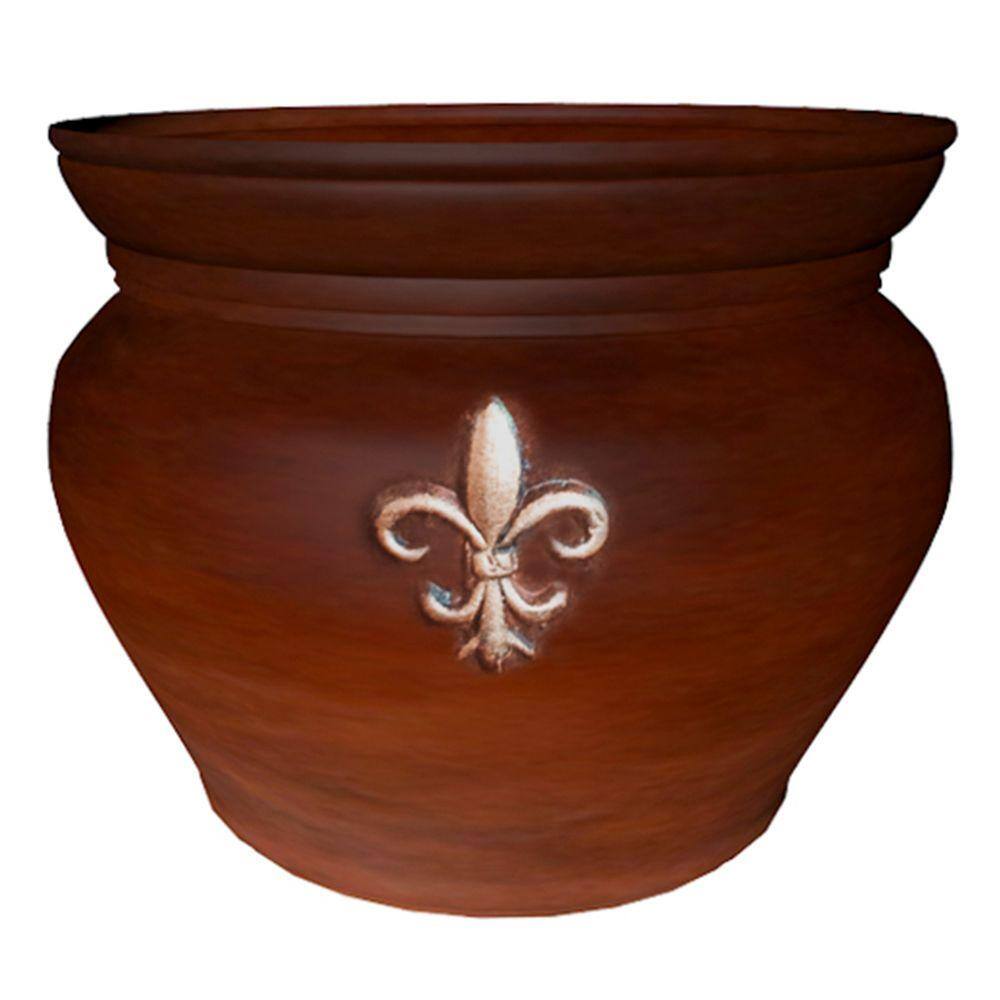 Ravenna Pottery 11 in. Clay Bari Lis Pot RBP-070-S - The Home Depot