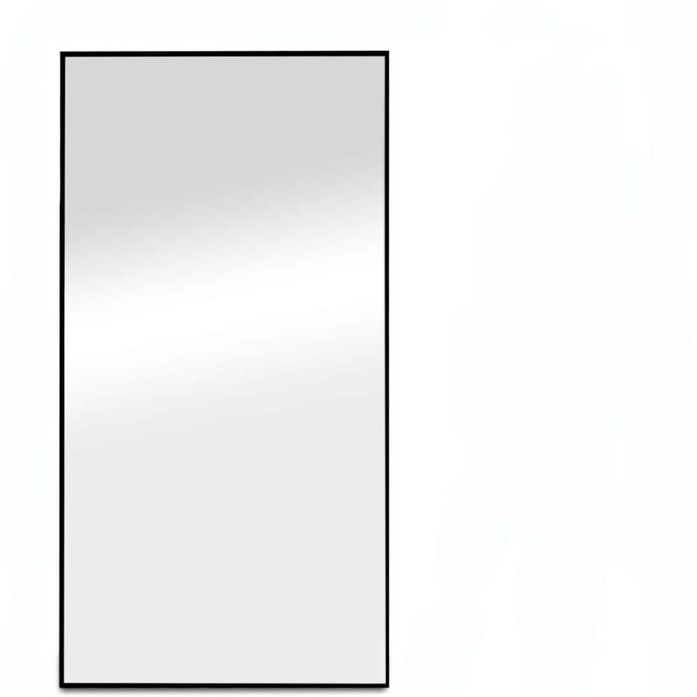 Have a question about 22 in. W x 65 in. H Rectangle Framed Black Mirror ...