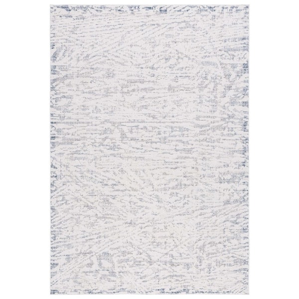 SAFAVIEH Hunter 4 ft. x 6 ft. Ivory/Dark Gray Abstract Modern Area Rug ...