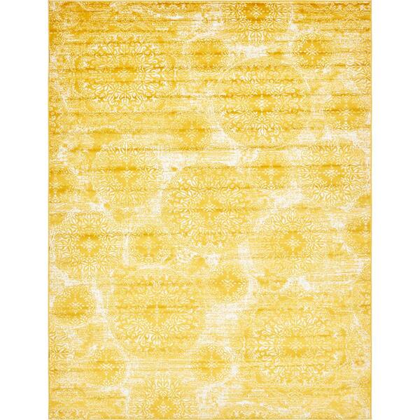 Unique Loom Sofia Grand Yellow 9' 0 x 12' 0 Area Rug 3138710