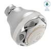 Delta 3-Spray Patterns 1.50 GPM 2.66 in. Wall Mount Fixed Shower Head ...