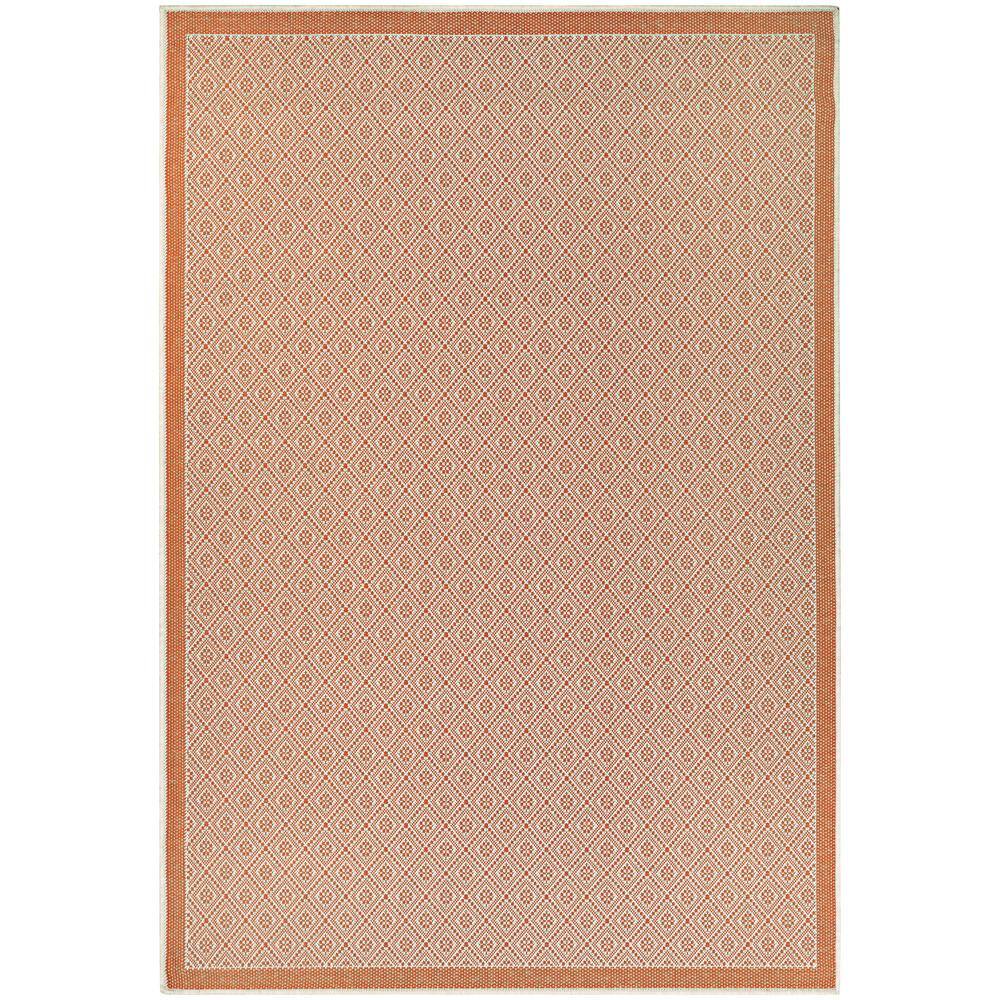 Couristan Monaco Sea Pier Sand-Salmon 6 ft. x 9 ft. Indoor/Outdoor Area ...