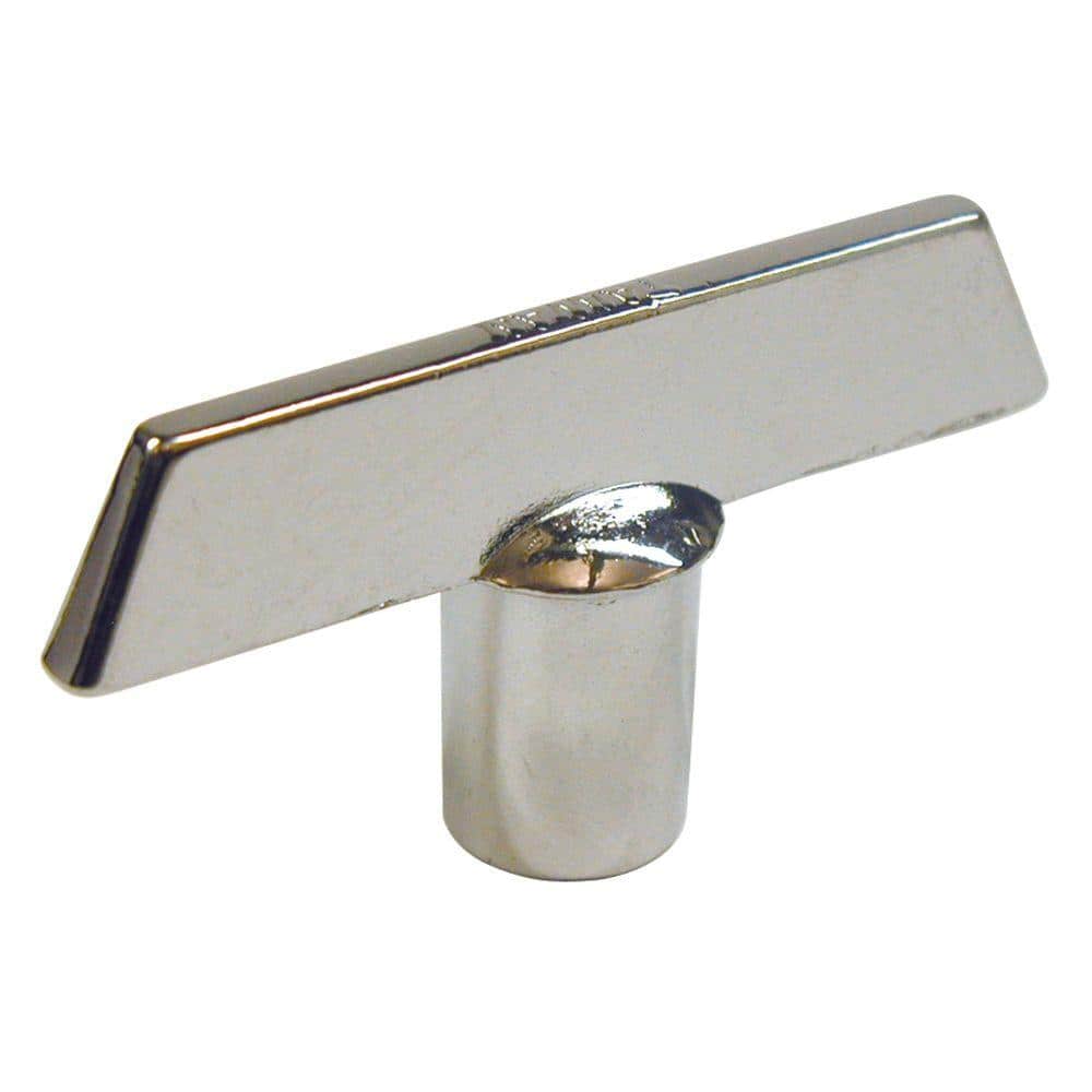 Everbilt Sillcock Key in Chrome for Square-Stem Valves 108-199HN - The ...