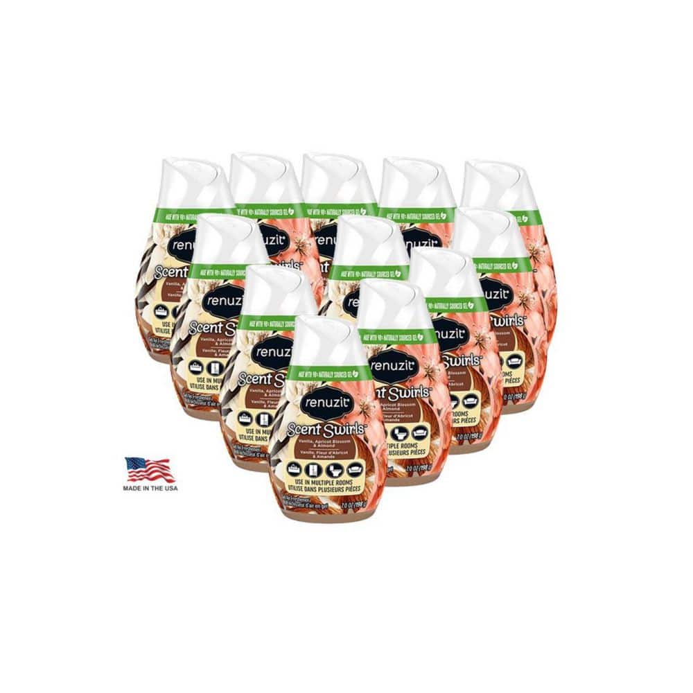 Renuzit 7 oz. Vanilla, Apricot Blossom and Almond Adj Cone Solid Air ...