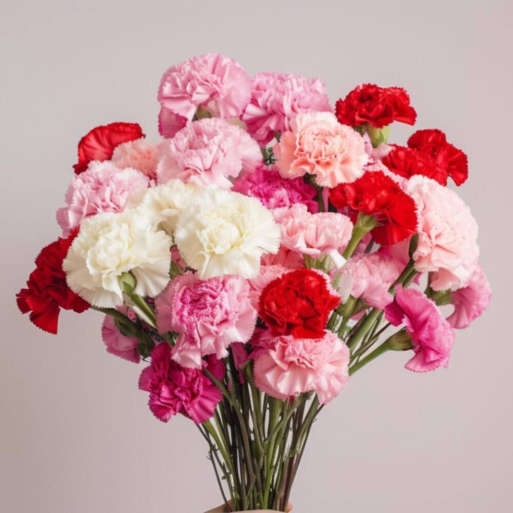 Globalrose Fresh Assorted Valentine's Day Carnations (200 Stems) 200 ...