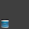 BEHR PREMIUM PLUS 8 oz. #ECC-10-2 Jet Black Satin Enamel Interior ...