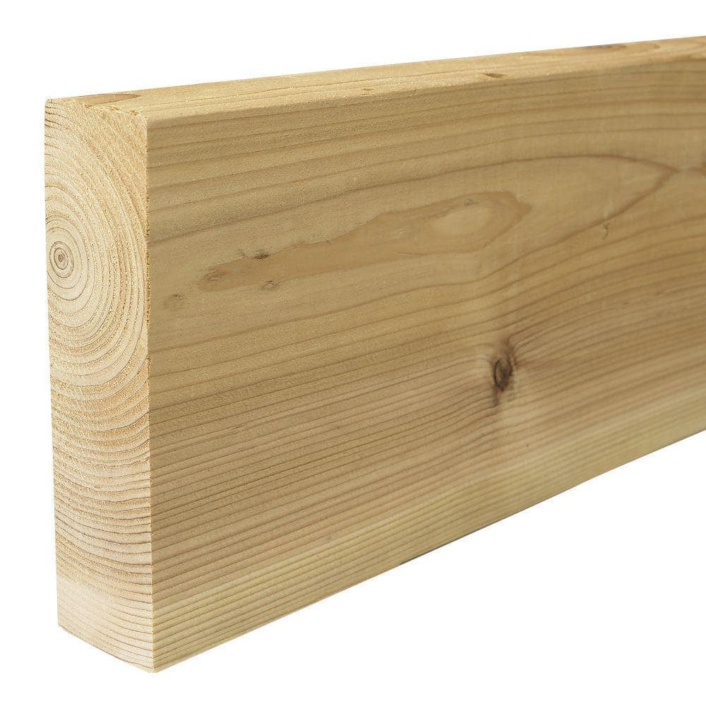 2 in. x 6 in. x 10 ft. Premium S4S Cedar Lumber 0509270 - The Home Depot