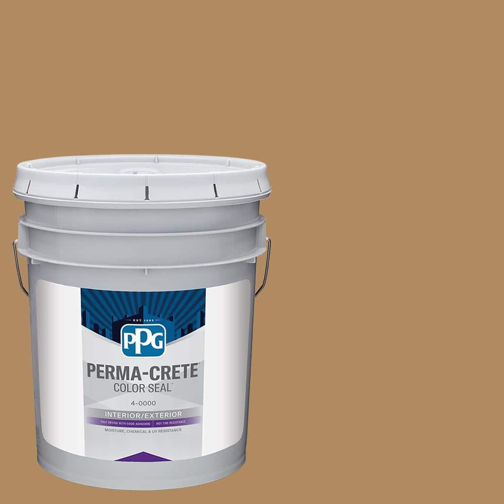 Perma-Crete Color Seal 5 gal. PPG1083-6 Caramel Kiss Satin Interior ...