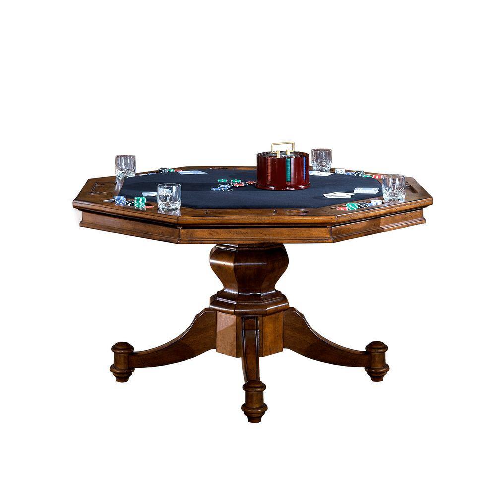 Hillsdale Furniture Nassau Game Table in Brown-6060GTB - The Home Depot