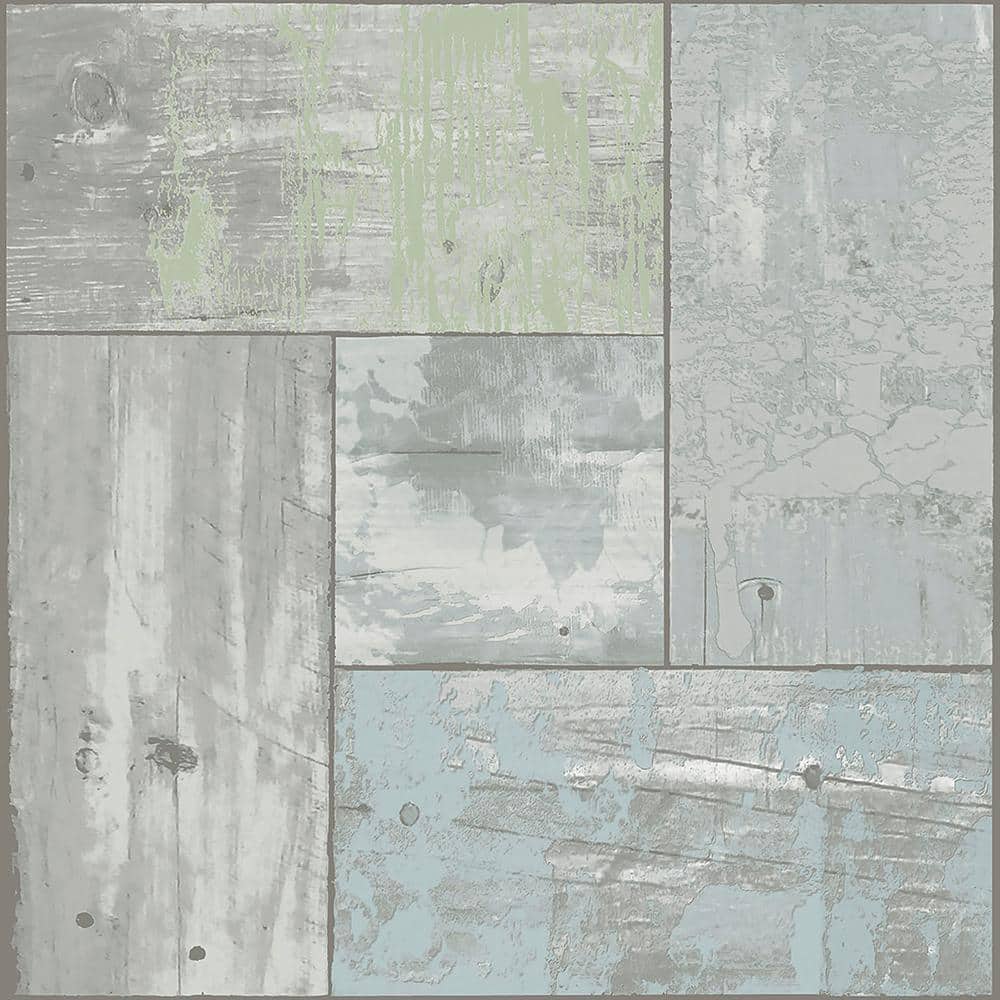 FloorPops Boardwalk 12 in. W x 12 in. L Grey Peel & Stick Vinyl Tile ...