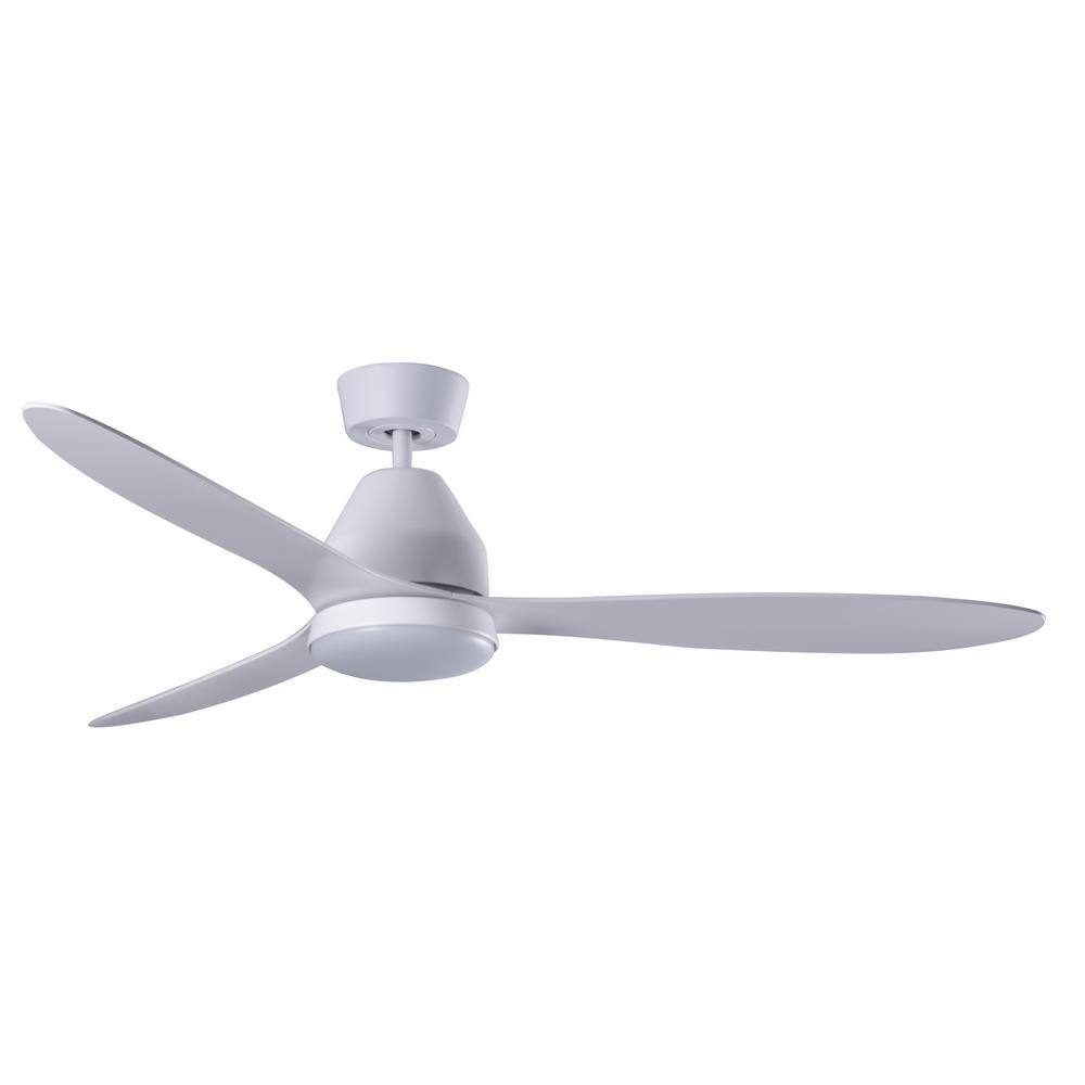 Lucci Air Whitehaven 56 in. Outdoor/Indoor White Smart WiFi Controlled ...
