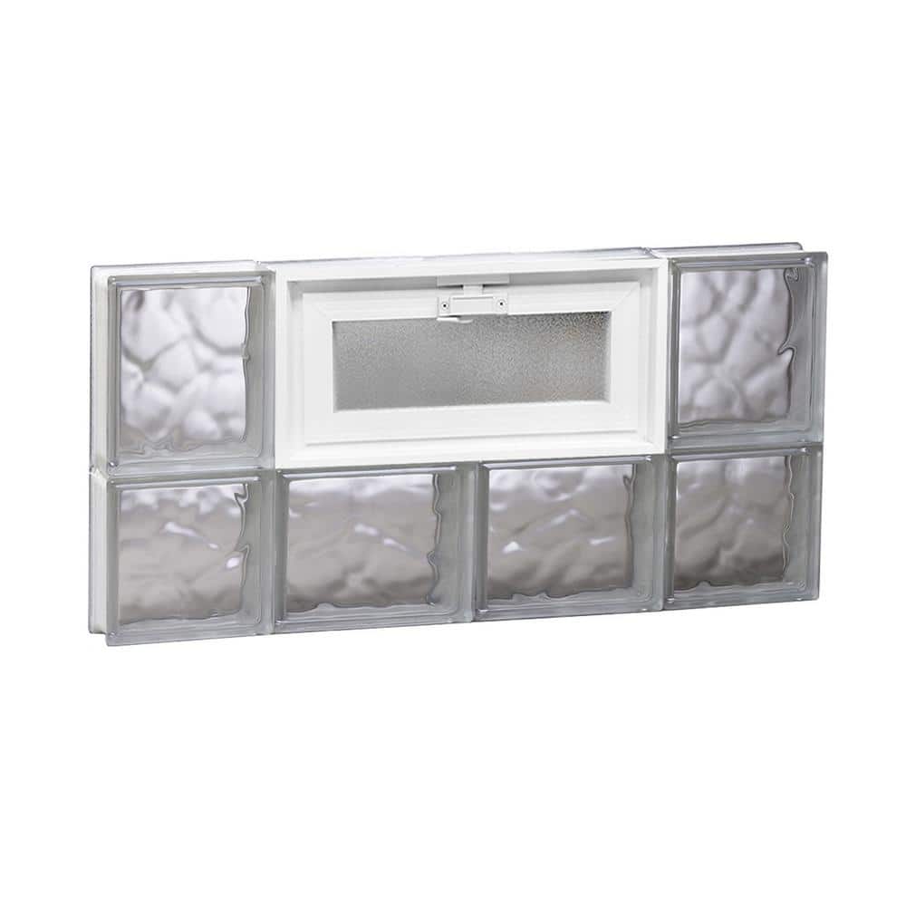 Clearly Secure 27 in. x 13.5 in. x 3.125 in. Frameless Wave Pattern ...