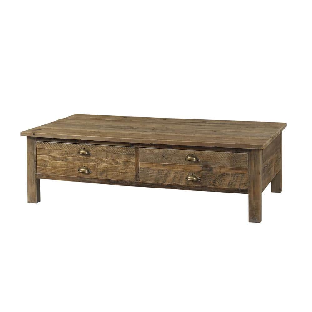 Padma's Plantation Salvaged 30 in. Natural Wood Standard Rectangular ...