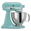 KitchenAid Artisan 5 qt. 10-Speed Tilt-Head Aqua Sky Stand Mixer ...