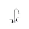 KOHLER Jolt 2-Handle Bar Sink Faucet in Polished Chrome 30617-CP - The ...