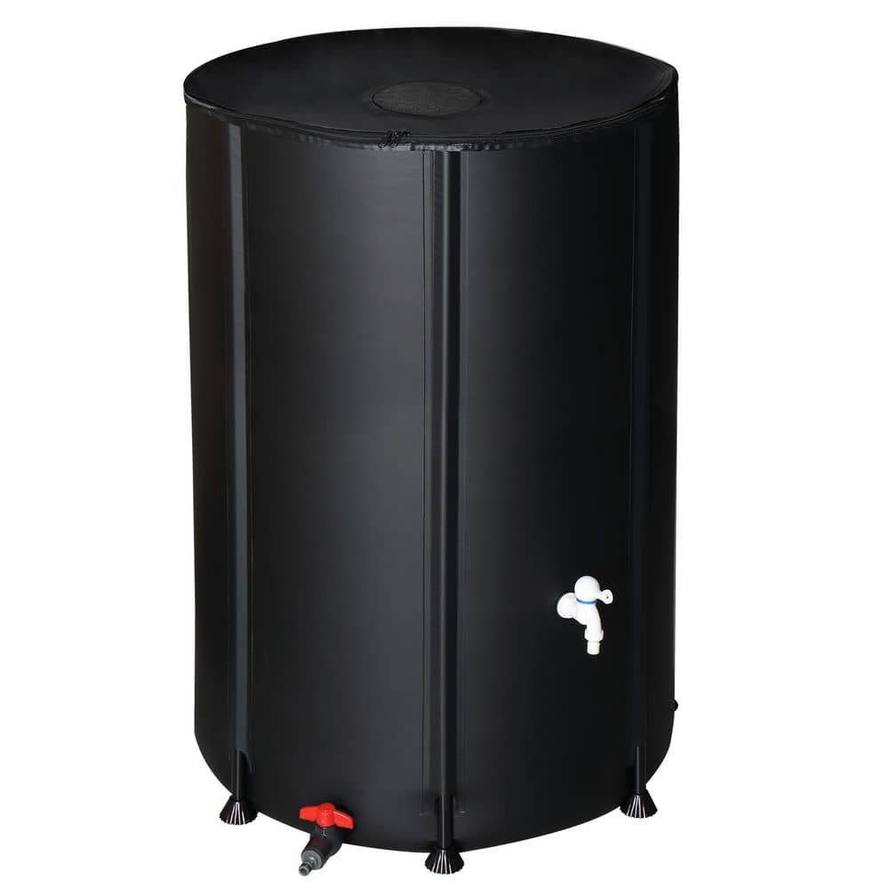 VINGLI 100 Gallon Collapsible Rain Barrel, Portable Water Storage Tank ...