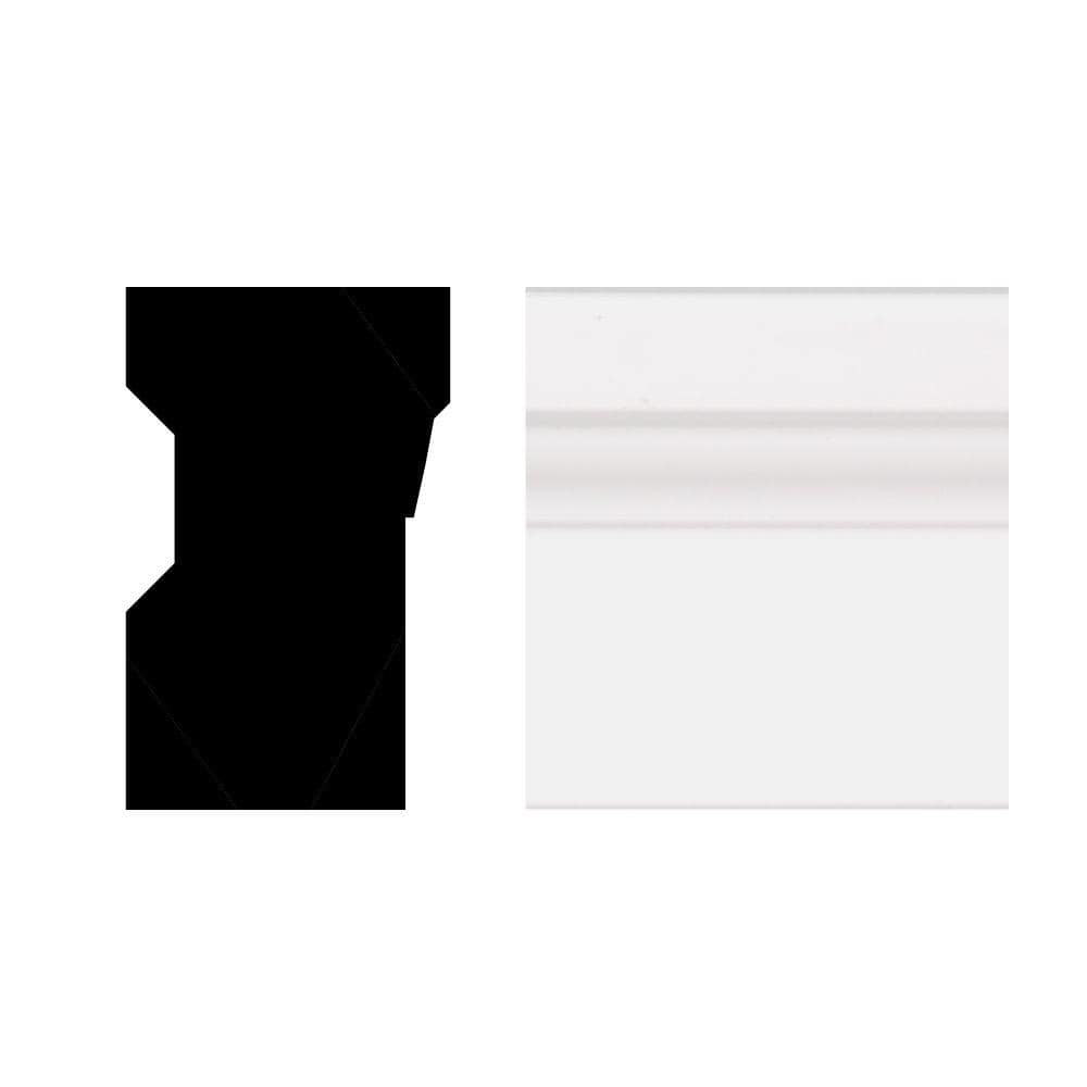 Royal Mouldings 2448 1 1/4 in. x 2 in. x 96 in. Primed PVC Composite ...