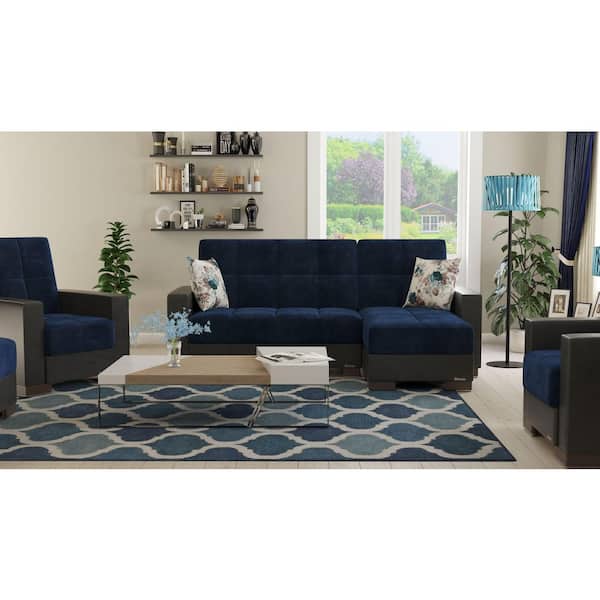 Turquoise Sectional Sofa With Chaise | Baci Living Room