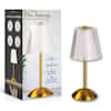 Bell + Howell The Aurora 11.6 in. Brushed Gold Modern Rechargeable ...