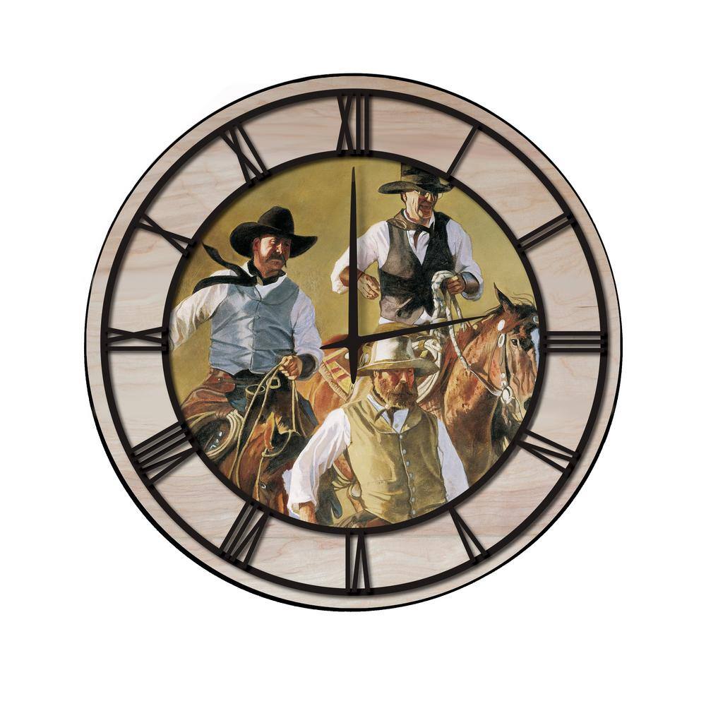 "That Western Spirit" Woodgrain Accent and Black Numbers Imaged Wall ...