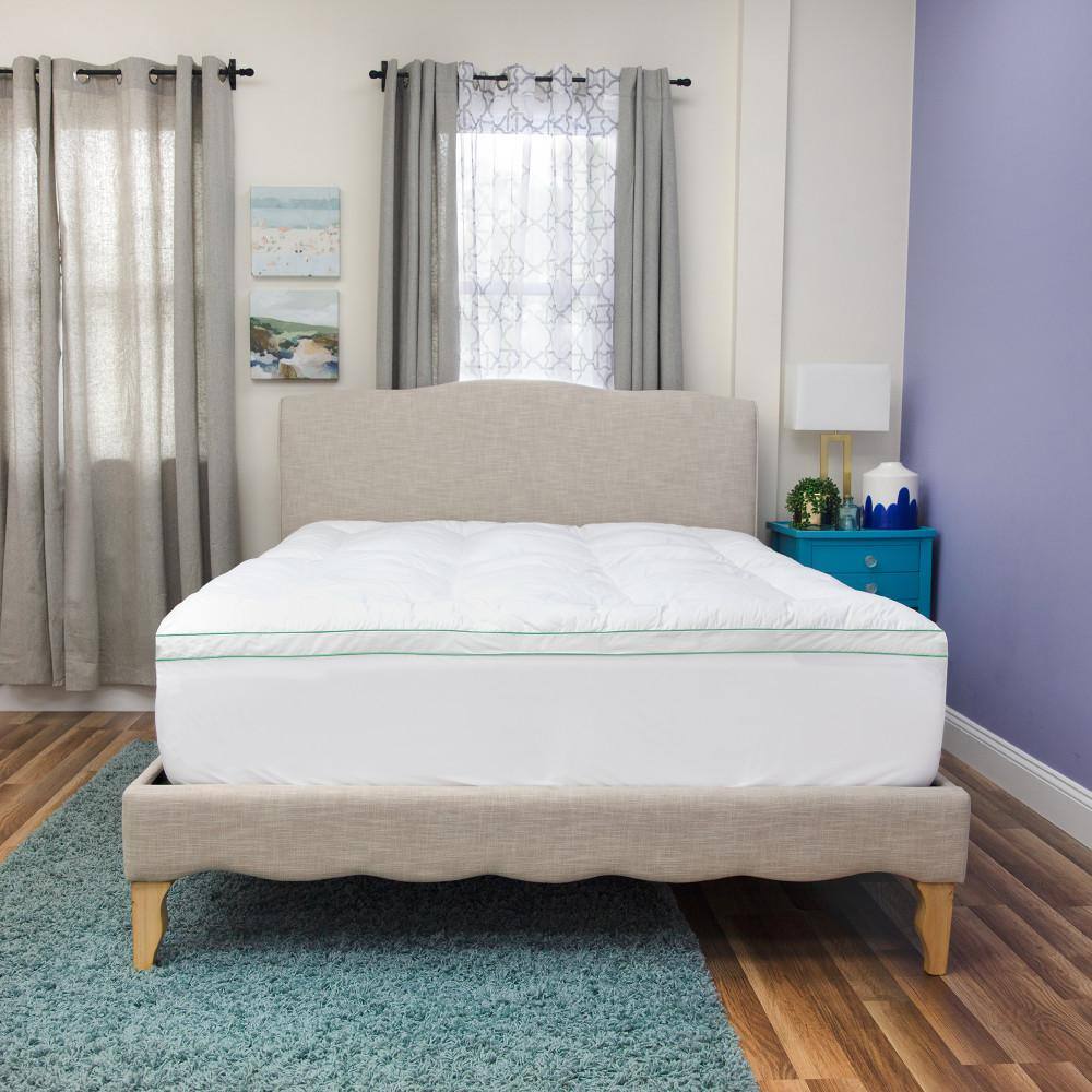 BioPEDIC Ultra-Fresh in. Plush No Pocket Polyester King Mattress Topper ...