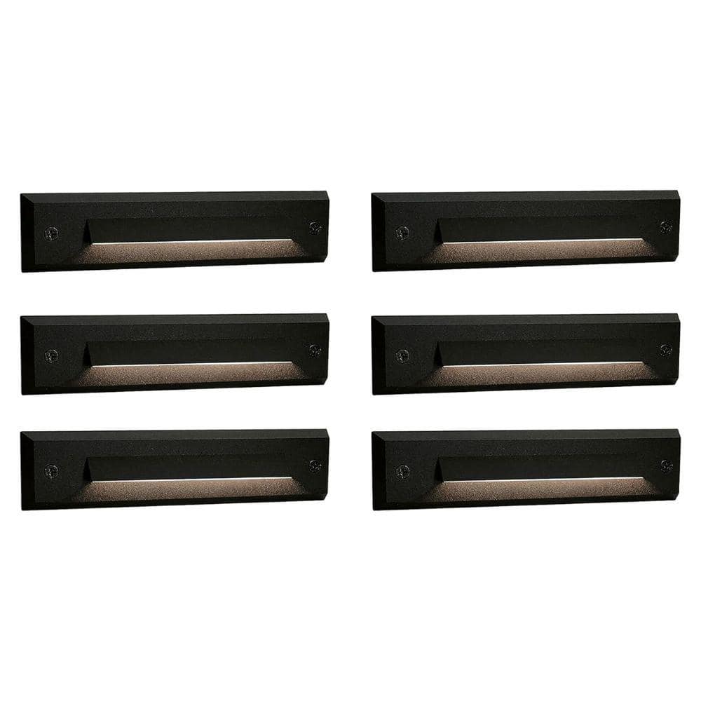 Lukyamzn 6-Pack Low Voltage 9-15V AC/DC LED Linear Step Lights Outdoor ...