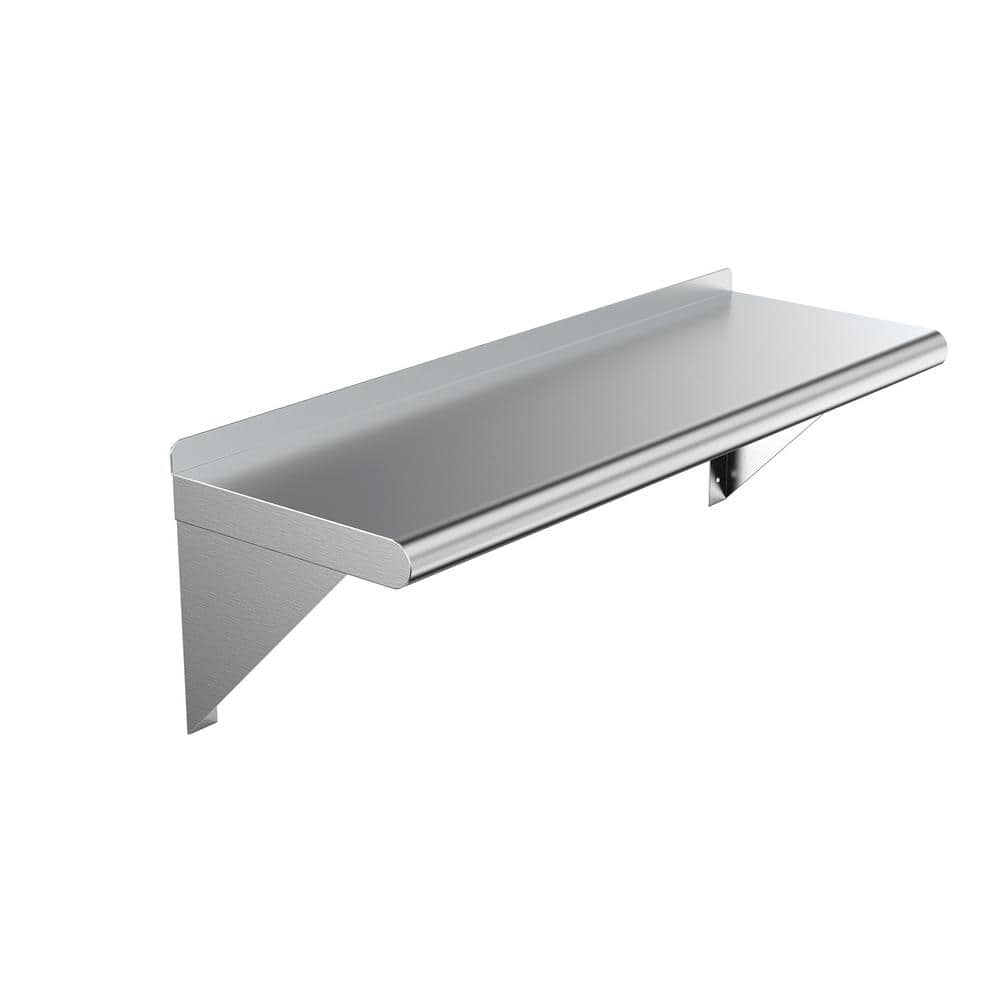 AMGOOD 10 in. x 36 in. Stainless Steel Wall Shelf. Kitchen, Restaurant ...