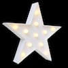Novelty Place 10 in. 1-Light Warm White Designer Star Marquee Sign LED ...
