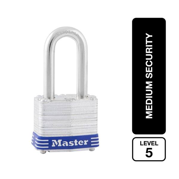 Master Lock Outdoor Padlock with Key, 1-9/16 in. Wide, 1-1/2 in ...