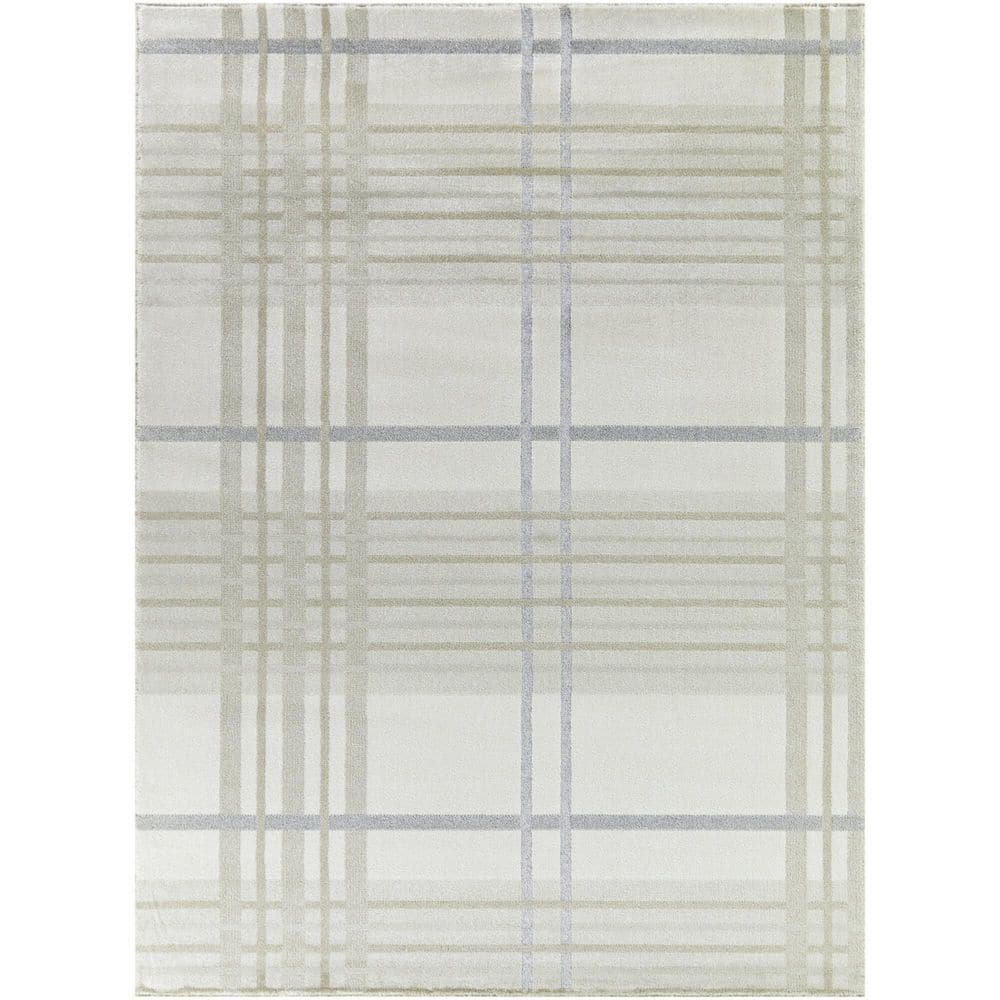 BALTA Hannes Grey 7 ft. 10 in. x 10 ft. Plaid Area Rug 3099986 - The ...